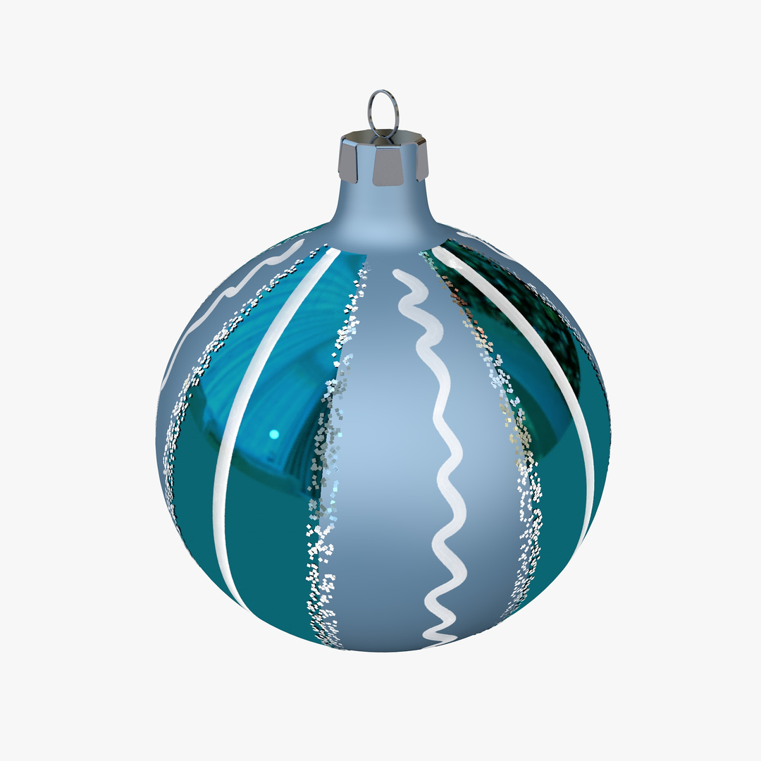 Antique Blue Bauble 3D model - TurboSquid 1833619