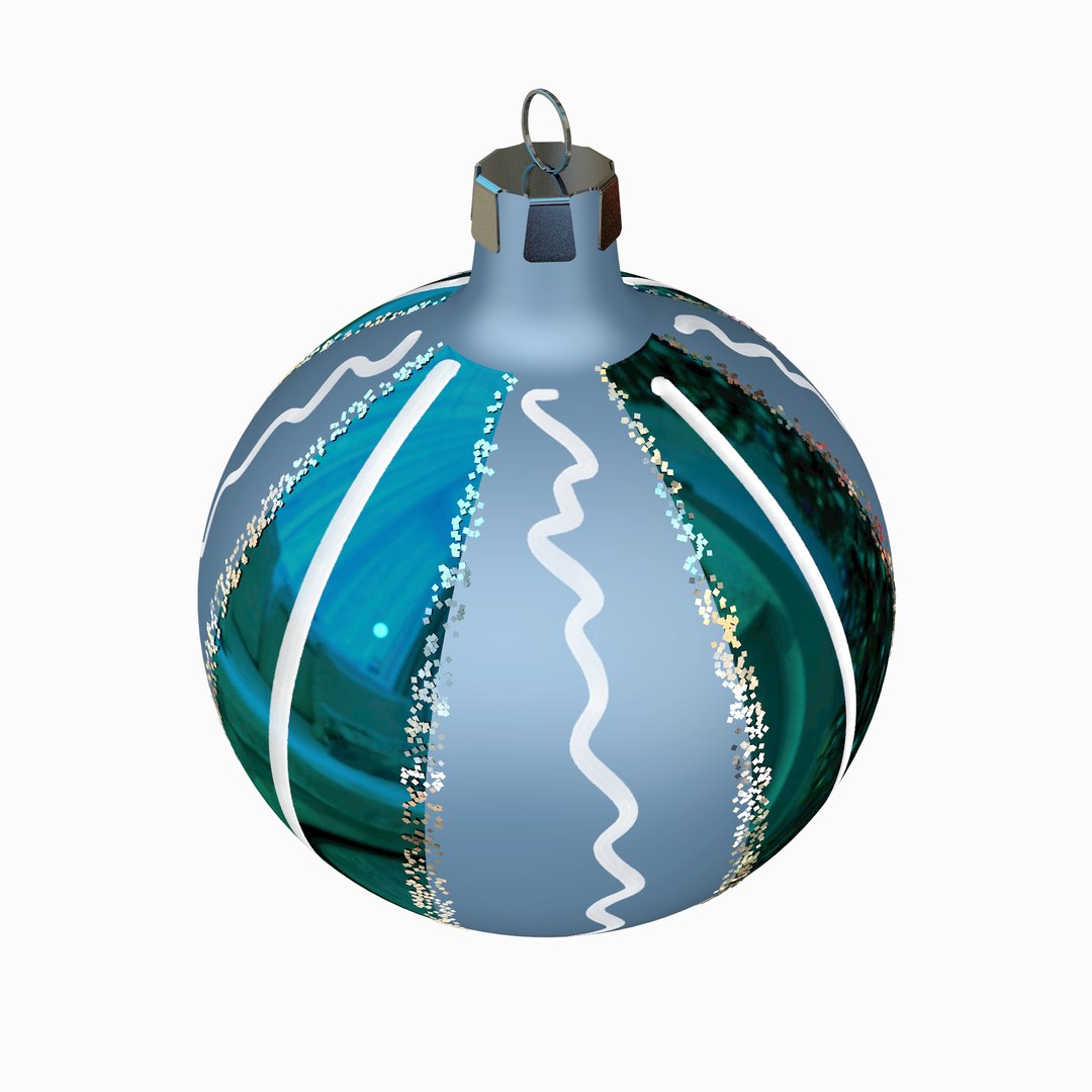 Antique Blue Bauble 3D model - TurboSquid 1833619