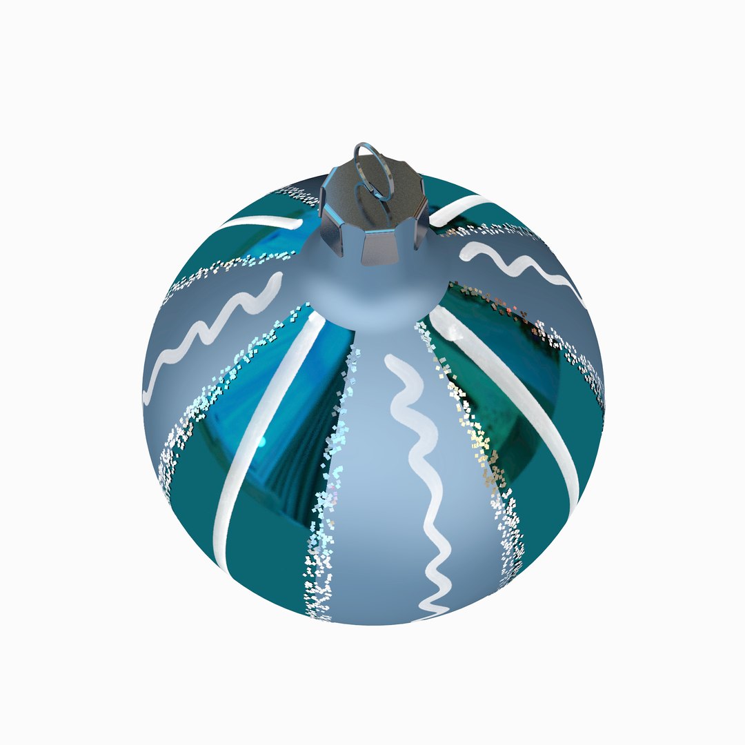 Antique Blue Bauble 3D model - TurboSquid 1833619