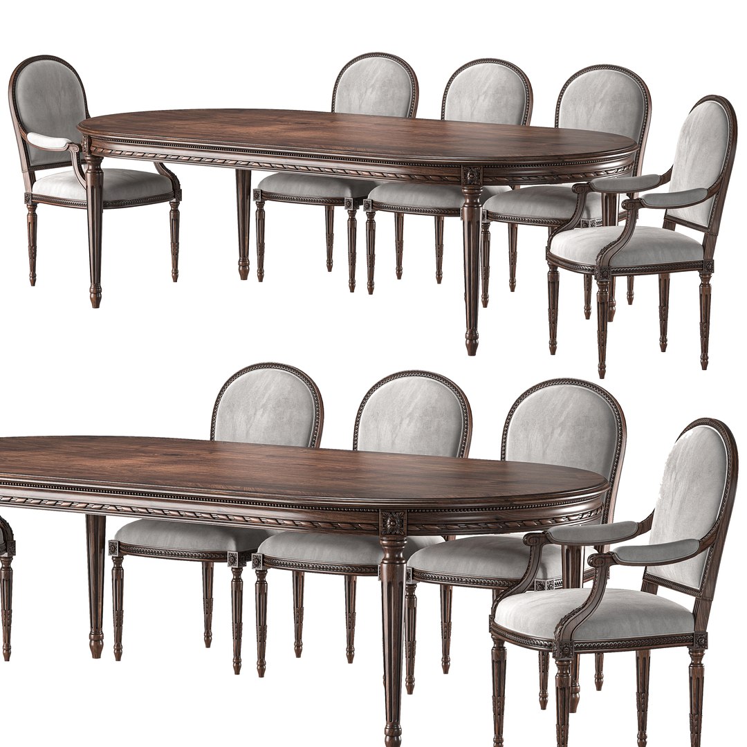 3D Chairish Table And Chair Art 5873 Model - TurboSquid 2286426