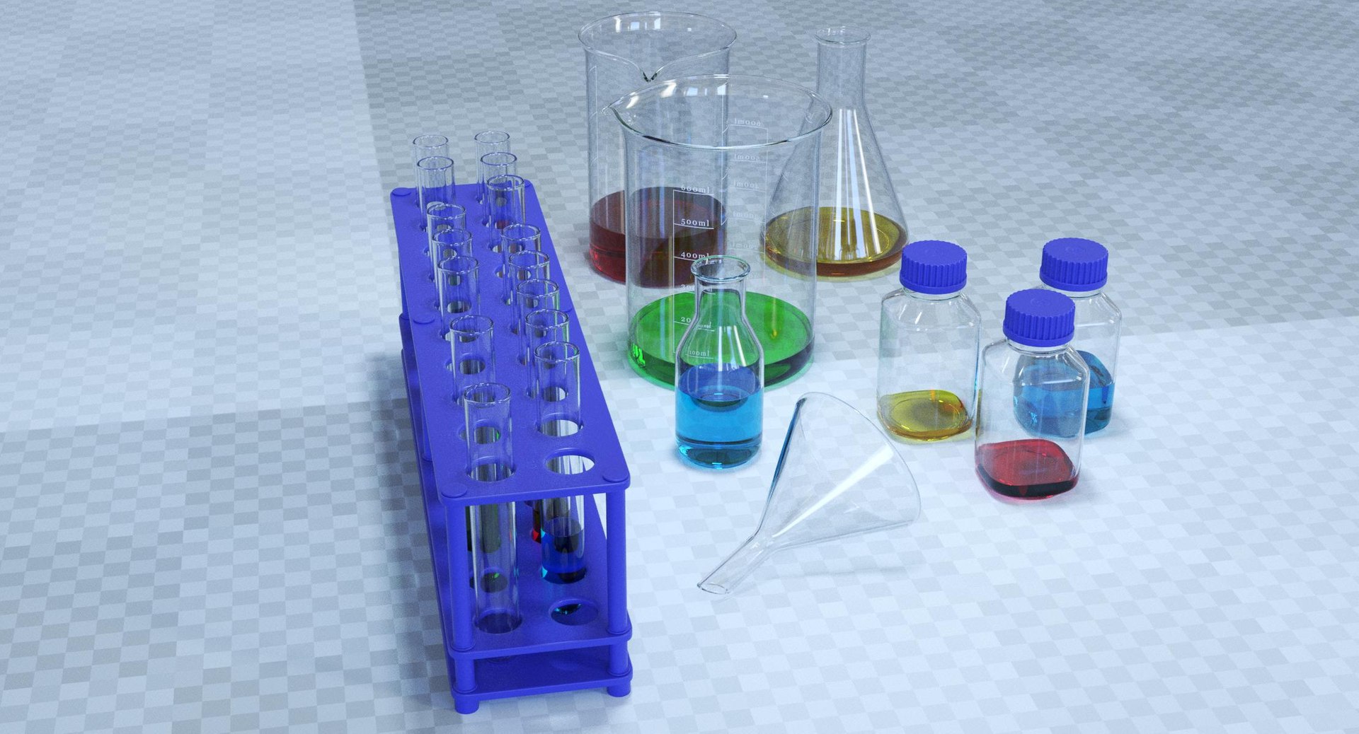 Lab Glassware 3D Model - TurboSquid 1337891