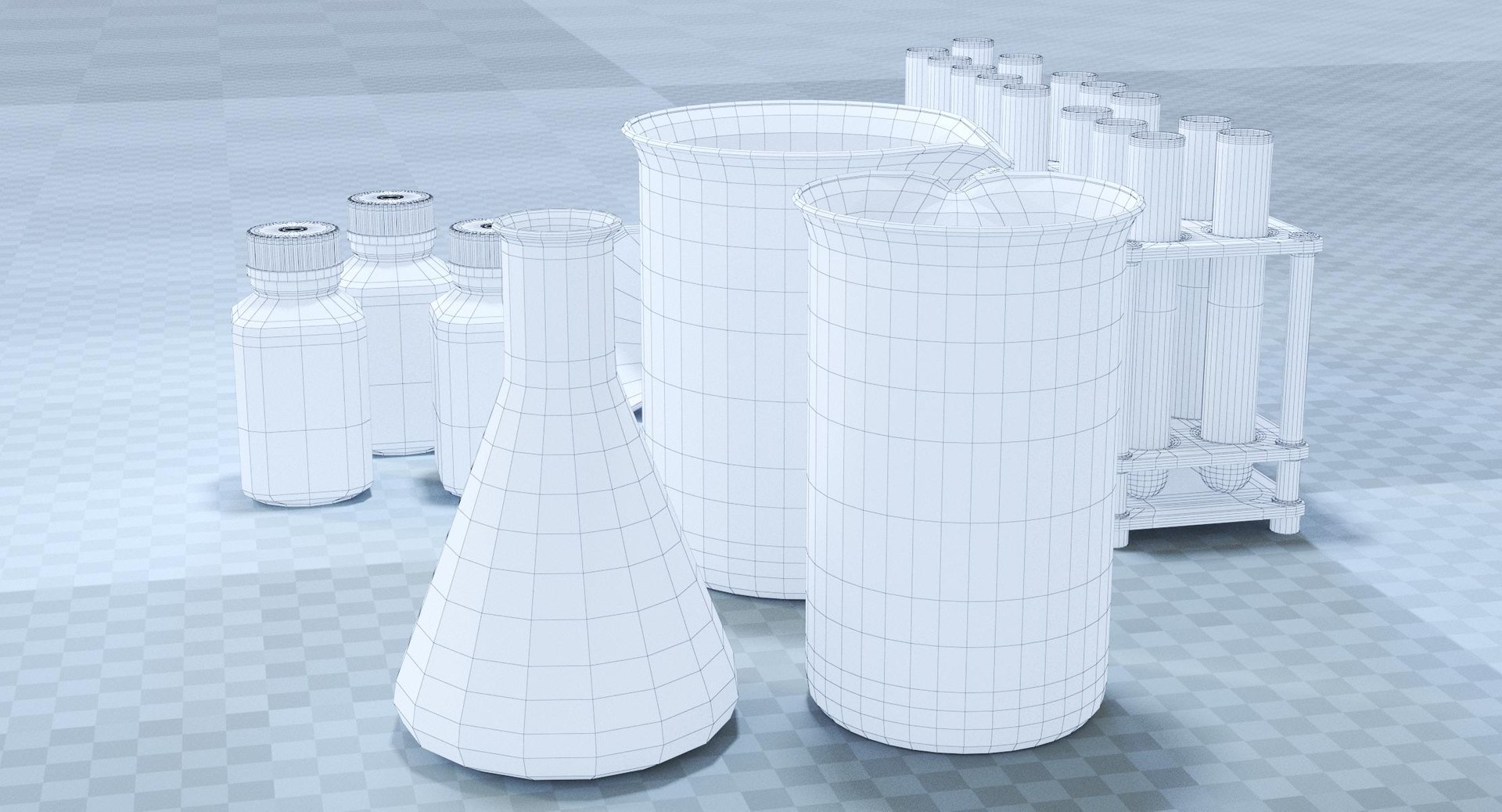 Lab glassware 3D model - TurboSquid 1337891
