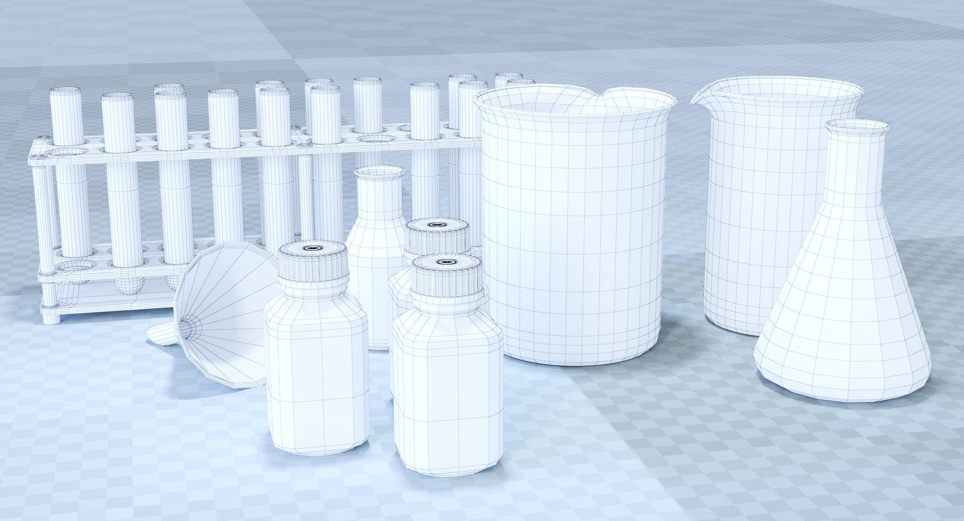 Lab Glassware 3D Model - TurboSquid 1337891