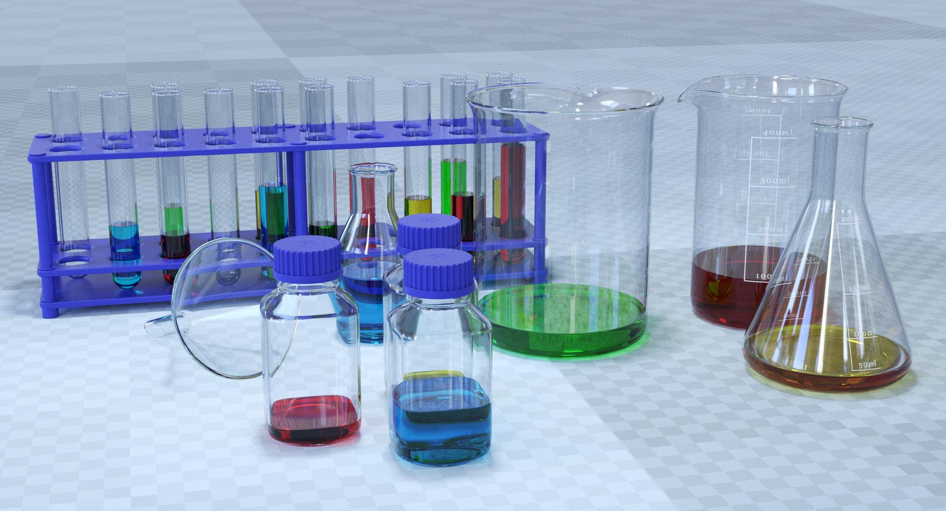 Lab Glassware 3D Model - TurboSquid 1337891