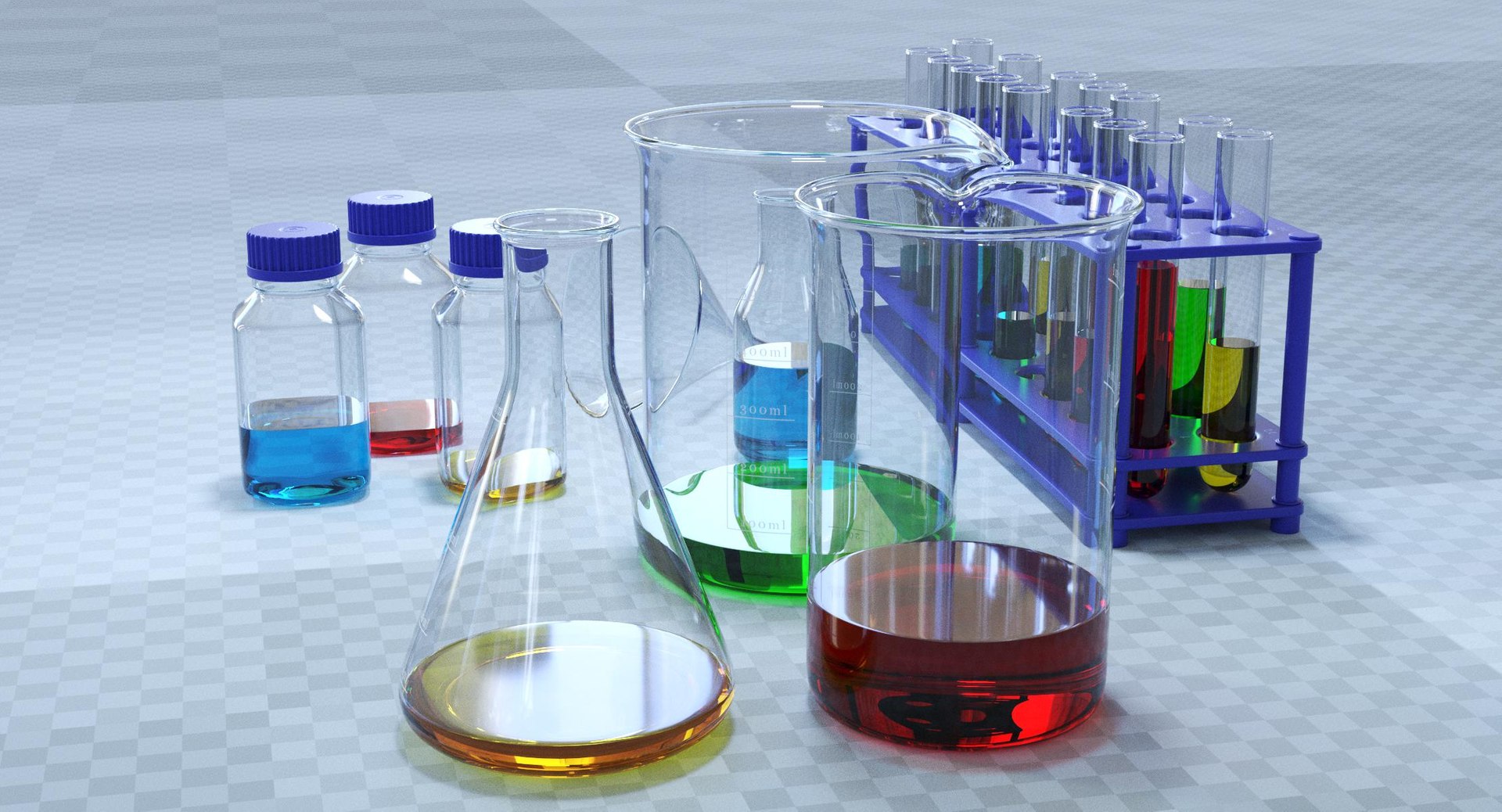 Lab Glassware 3D Model - TurboSquid 1337891