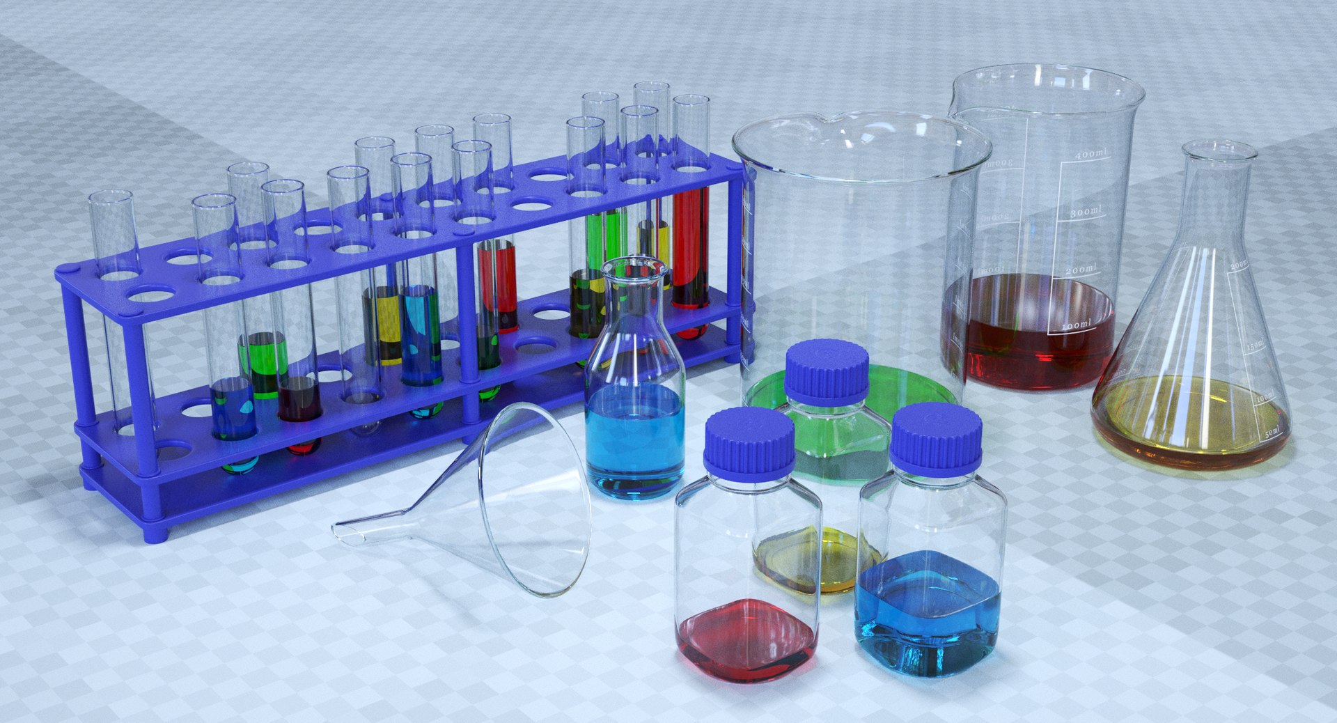 Lab Glassware 3D Model - TurboSquid 1337891