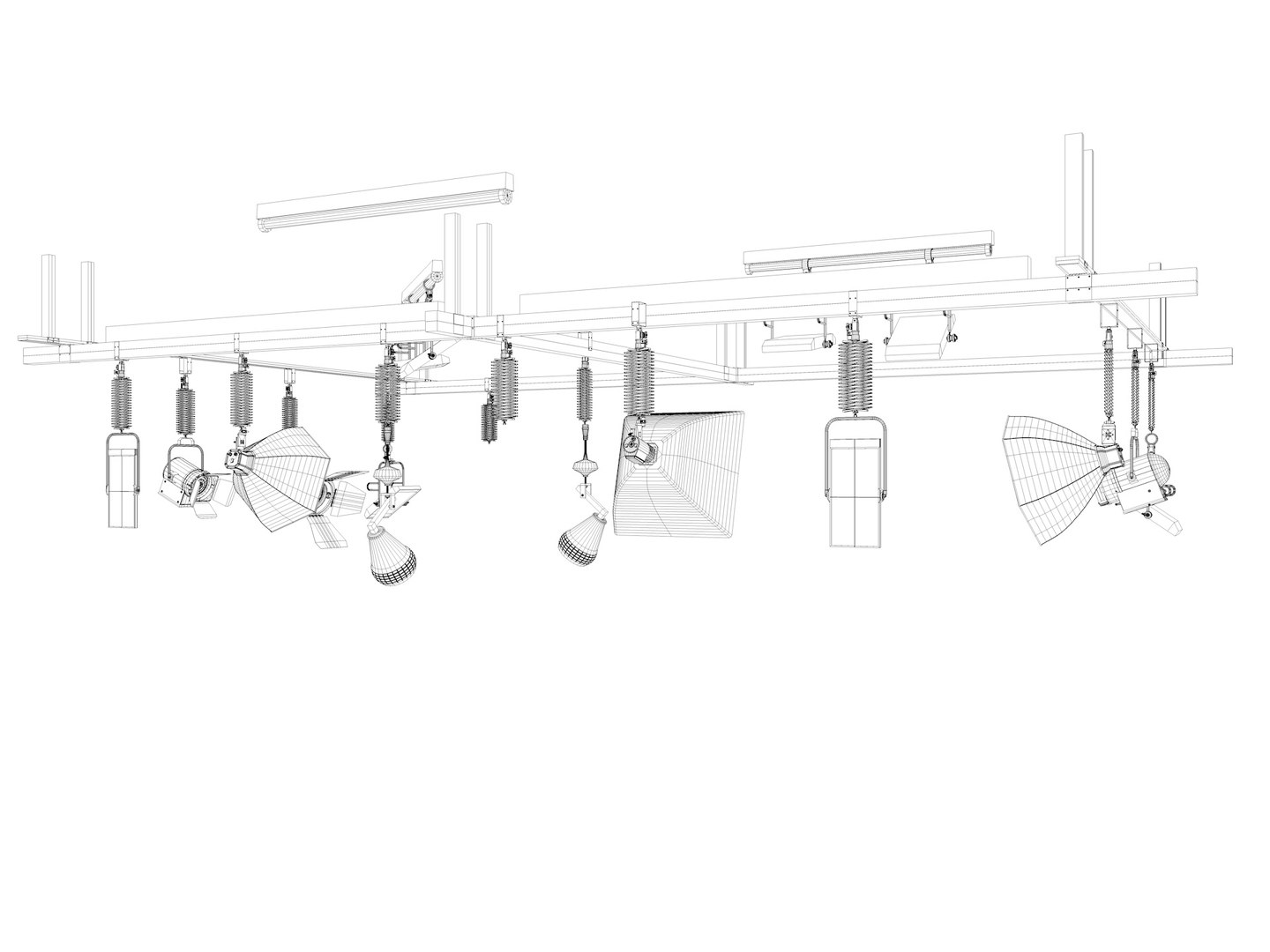 Light Ceiling Rail 3D Model - TurboSquid 2084714