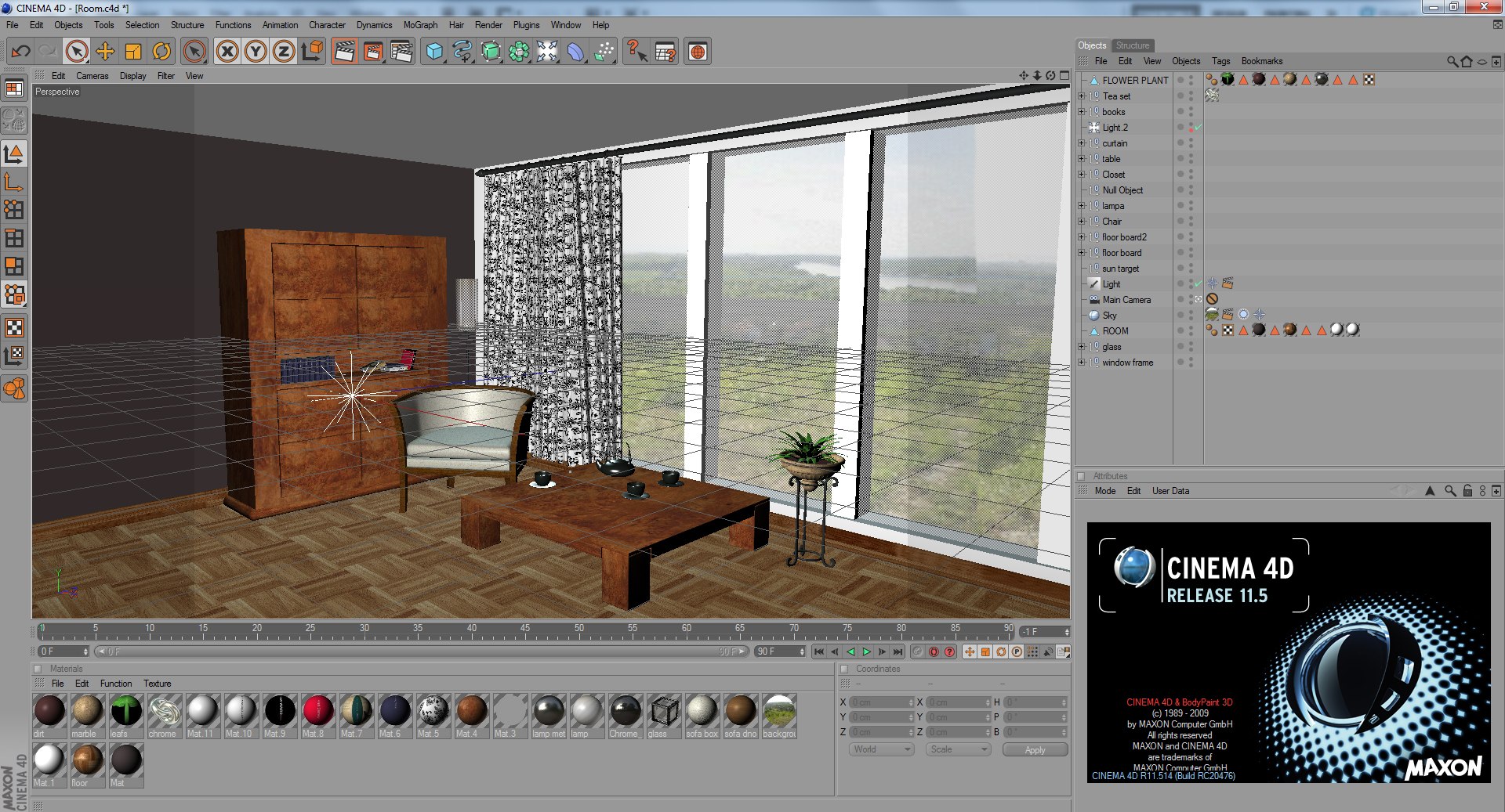 Simple Interior 3d C4d