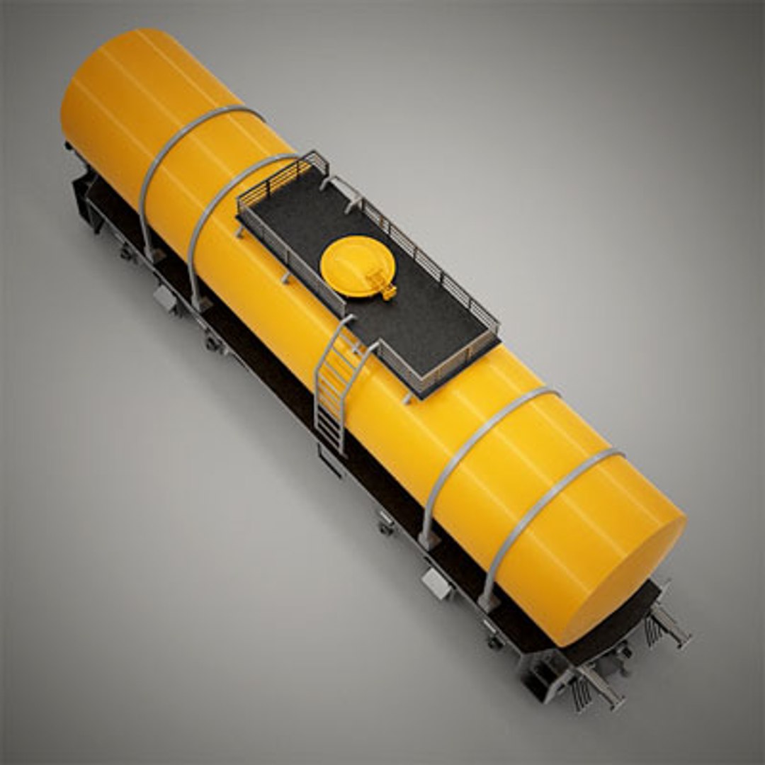 3d model tank railroad car