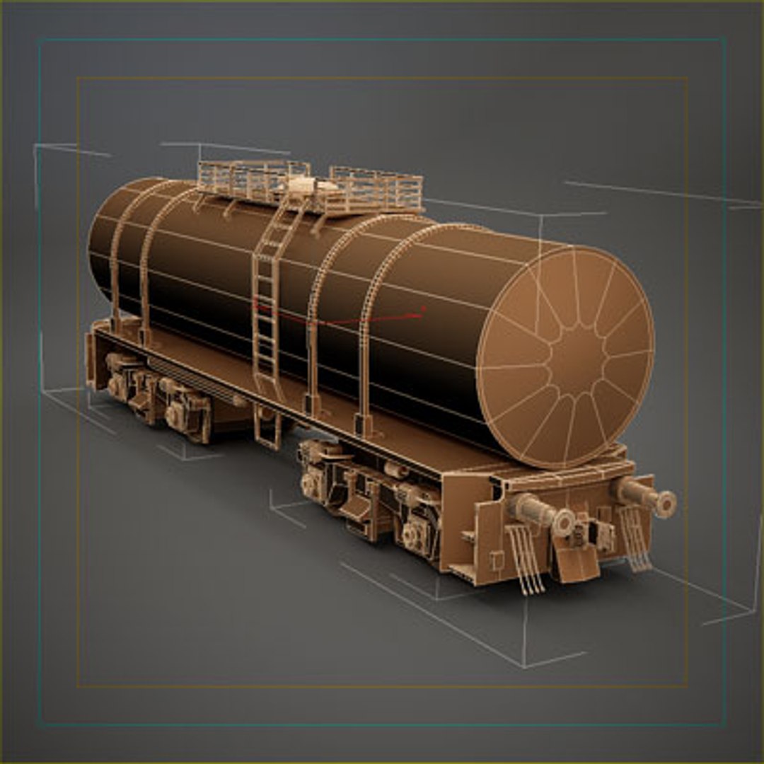 3d model tank railroad car