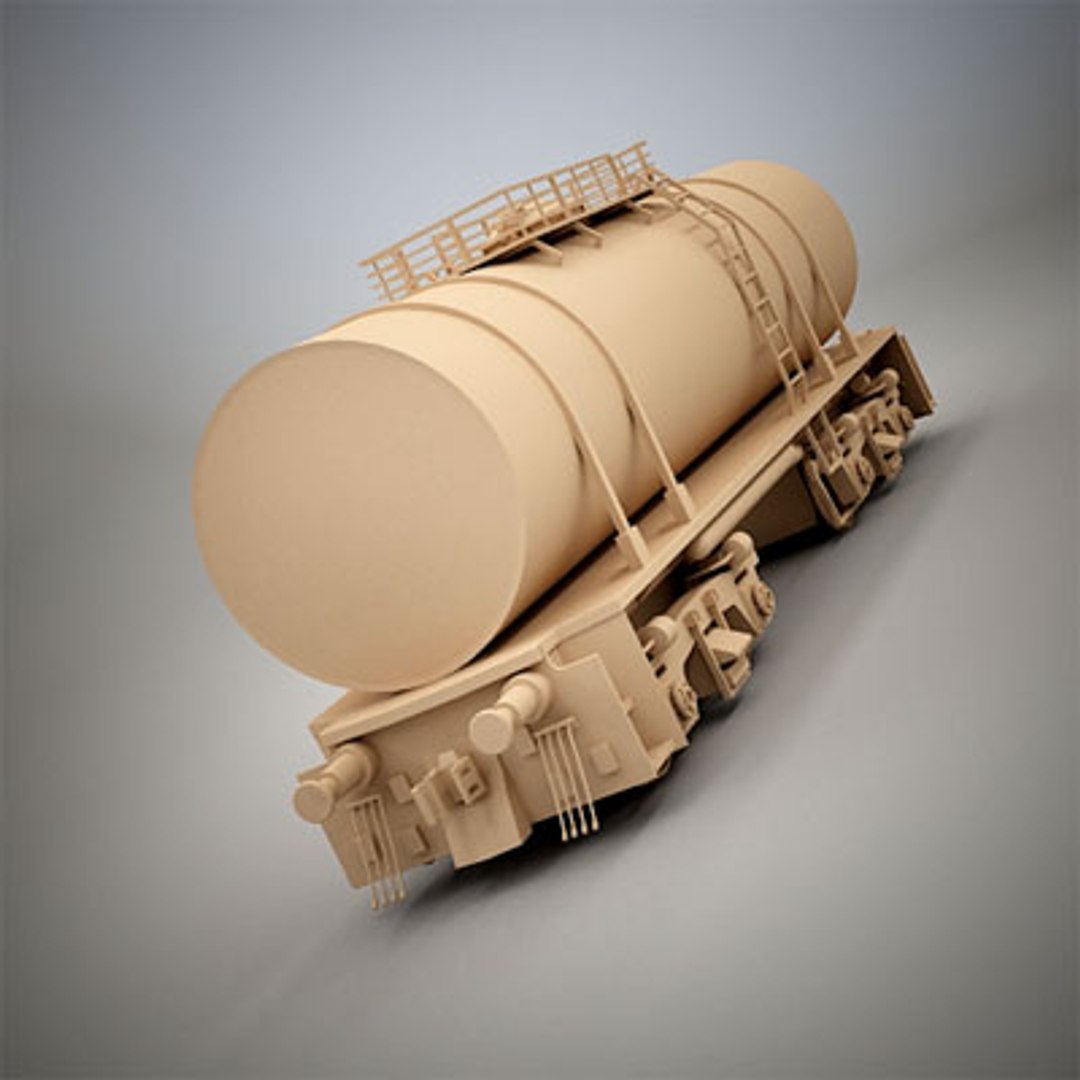 3d model tank railroad car