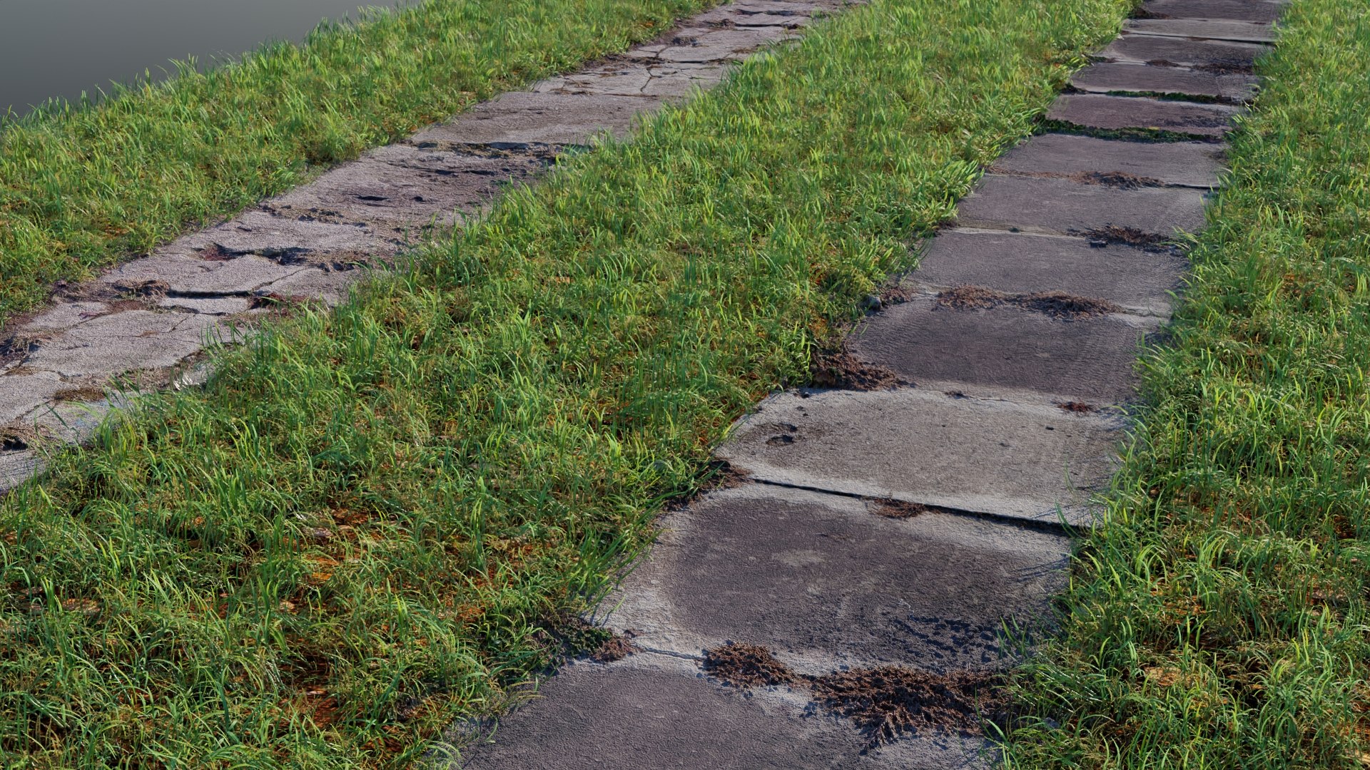 Tileable Photorealistic Sidewalks - 2-Pack B -- With 16 Bit Height Maps ...