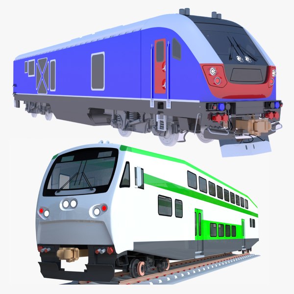 modelo 3d Autocar y locomotora BiLevel - TurboSquid 2262048