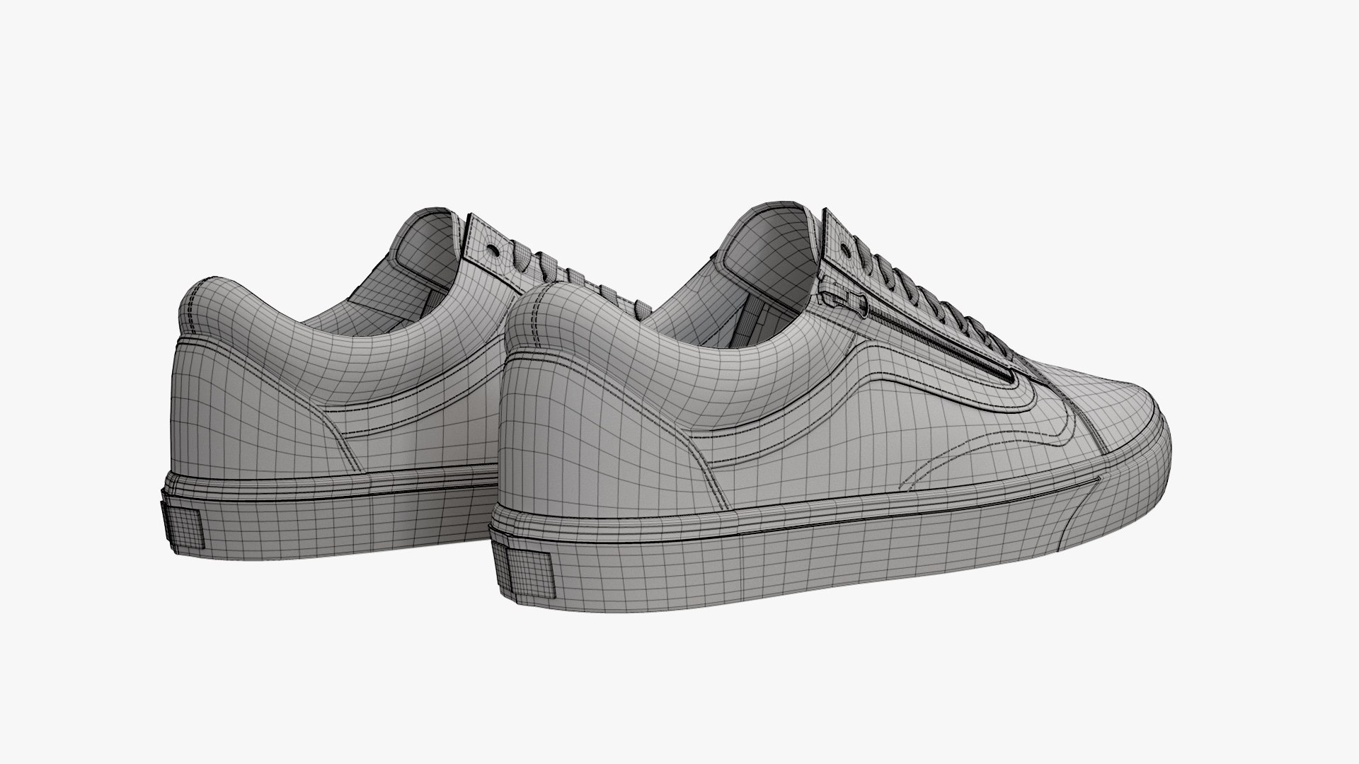 3D Model Vans Old Skool Zip Lavender - TurboSquid 2025899