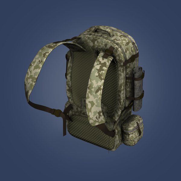 soldier backpack 3d obj