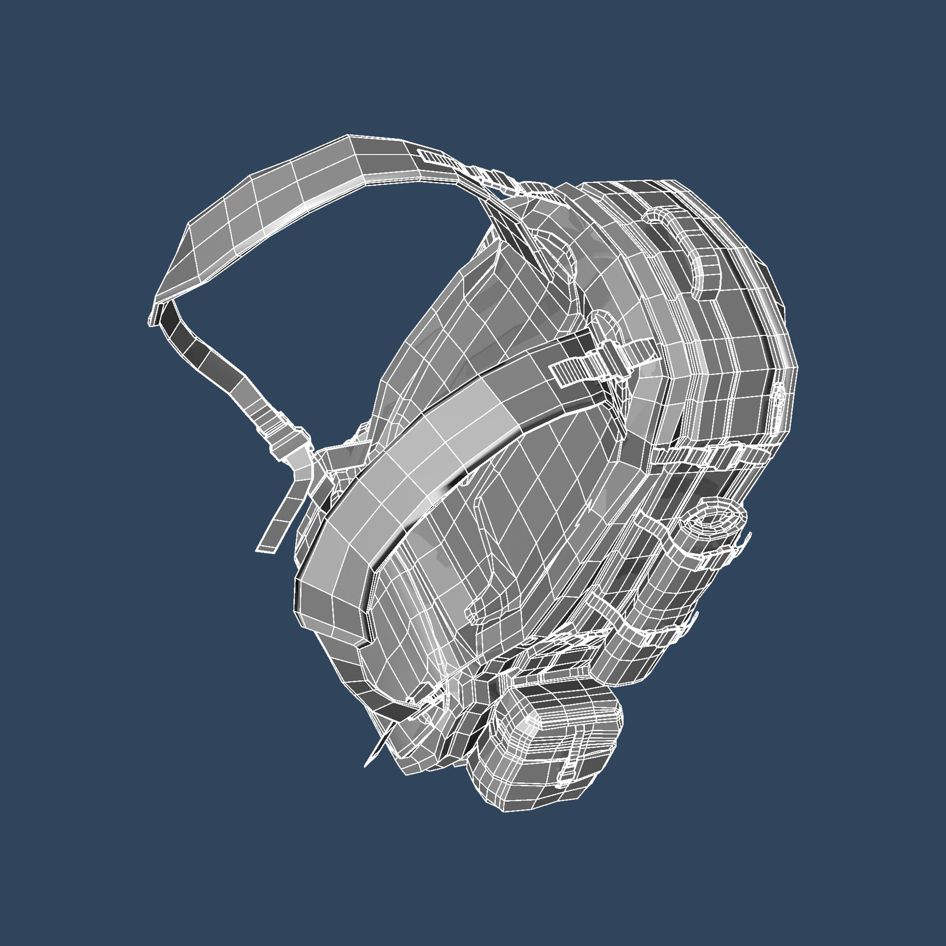 soldier backpack 3d obj