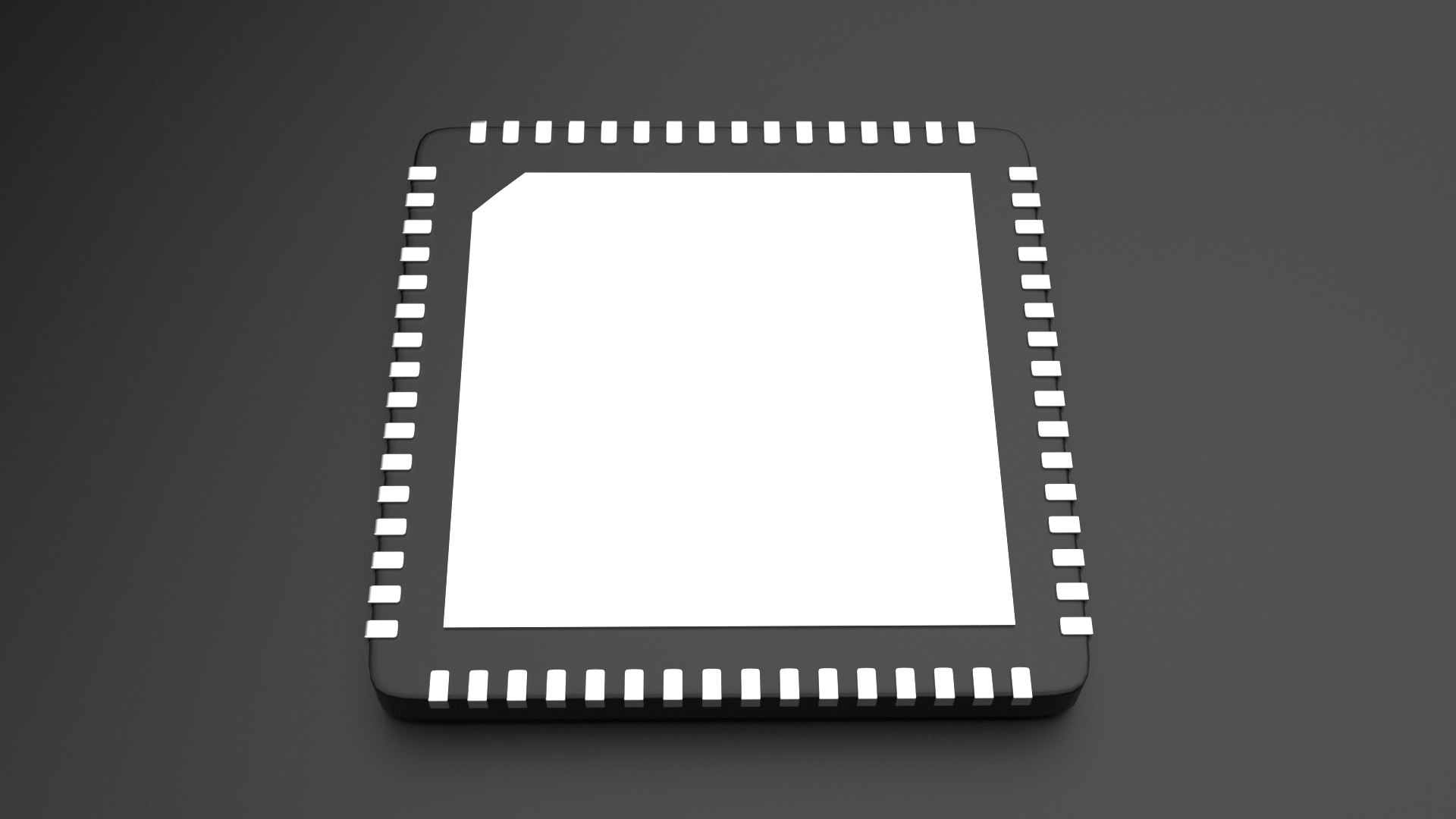 3D QFN-64 Chip - TurboSquid 2285150