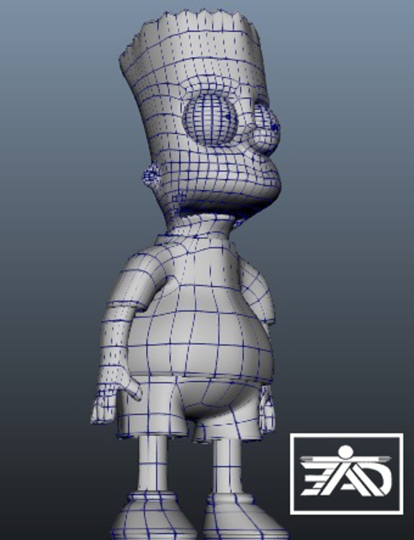 3d Bart Simpson