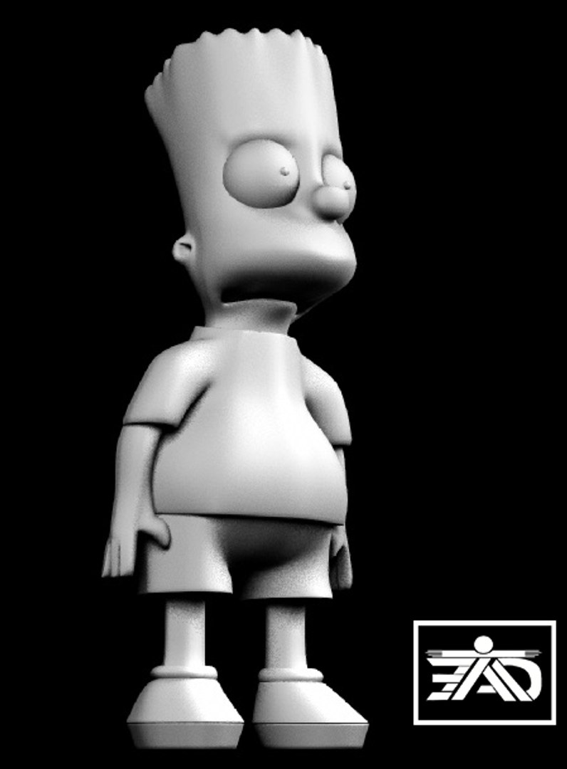 3d Bart Simpson