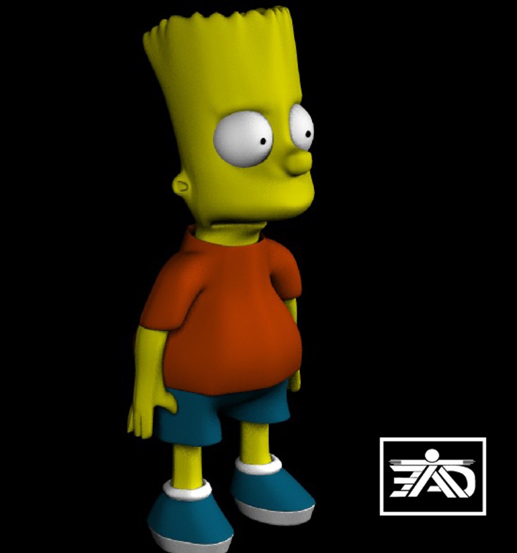3d Bart Simpson