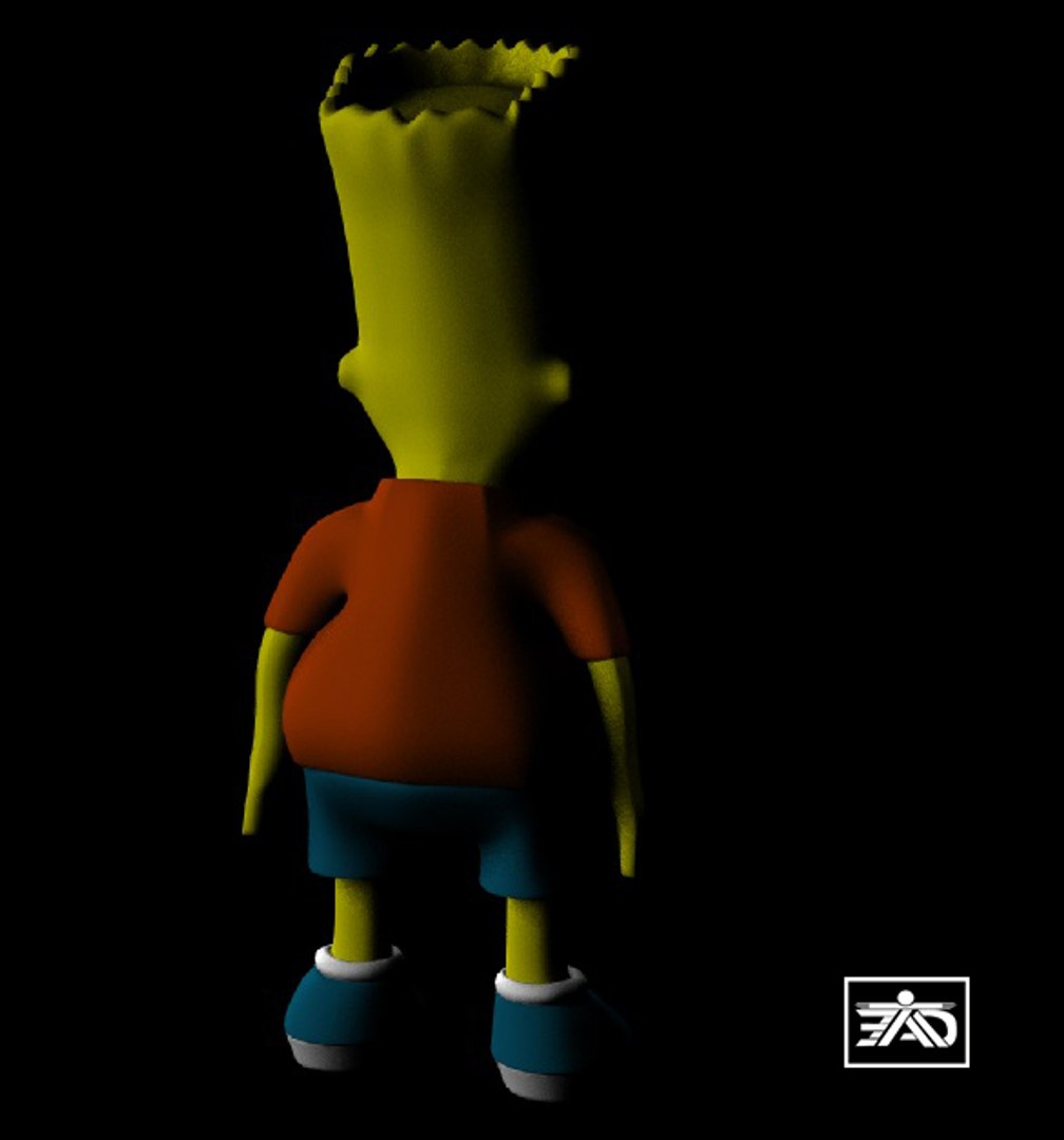 3d Bart Simpson