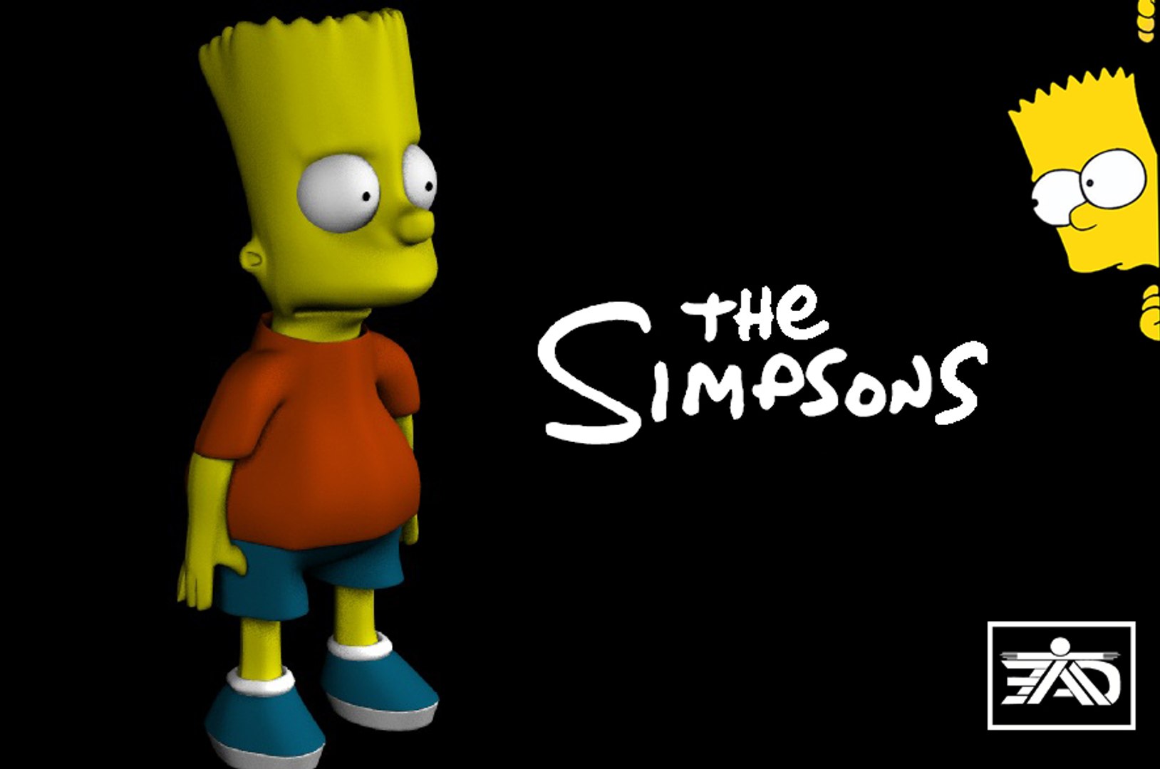 3d Bart Simpson