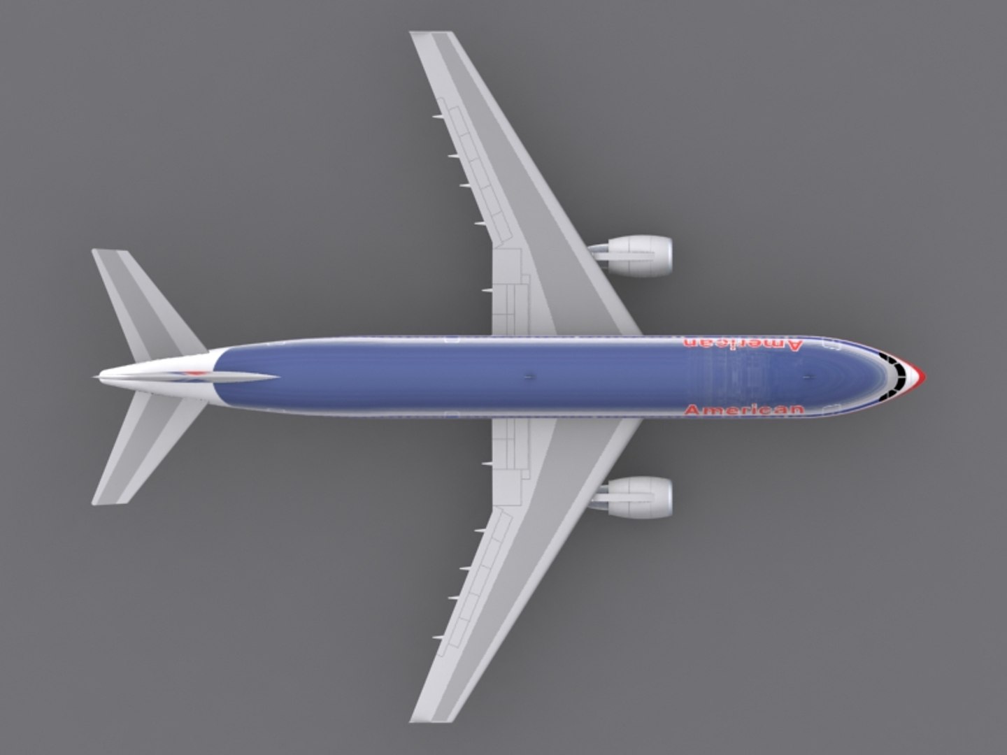 Airbus A300-600 American Airlines 3d Model