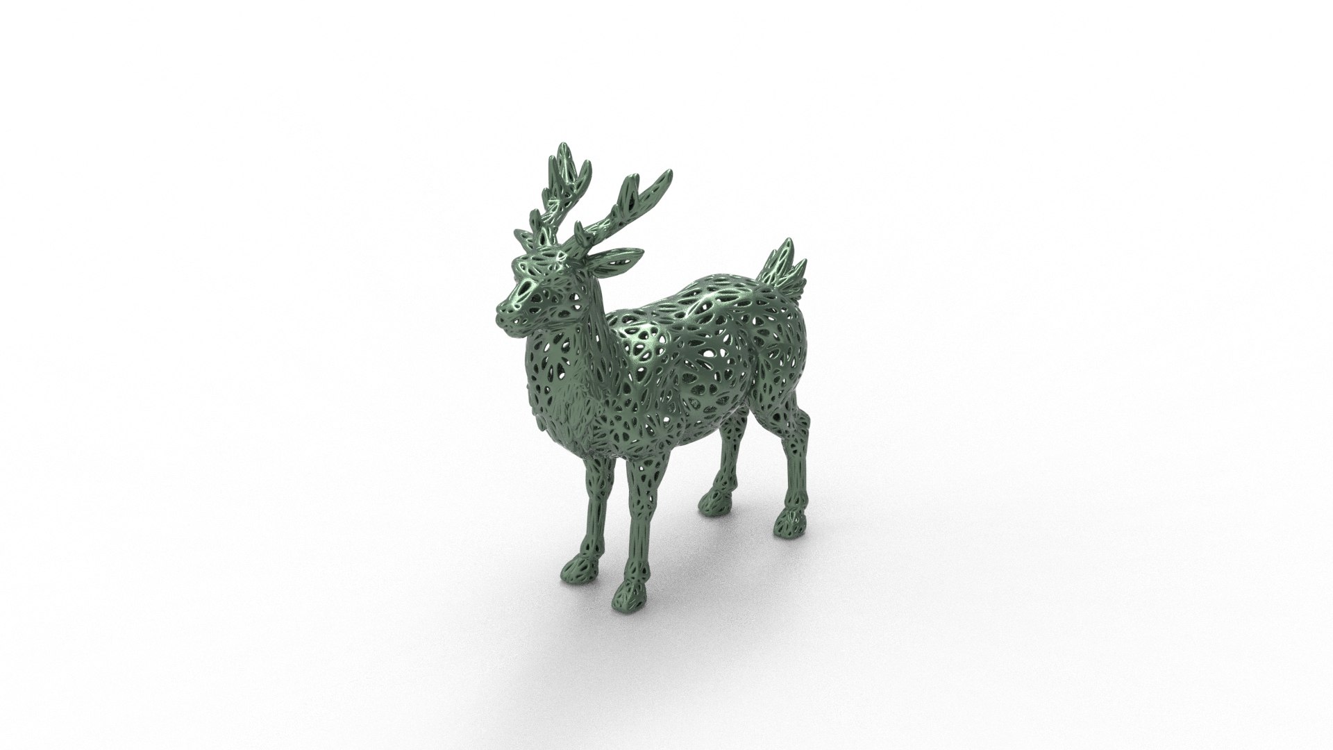 3D Antelope Voronoi Style - TurboSquid 2403254