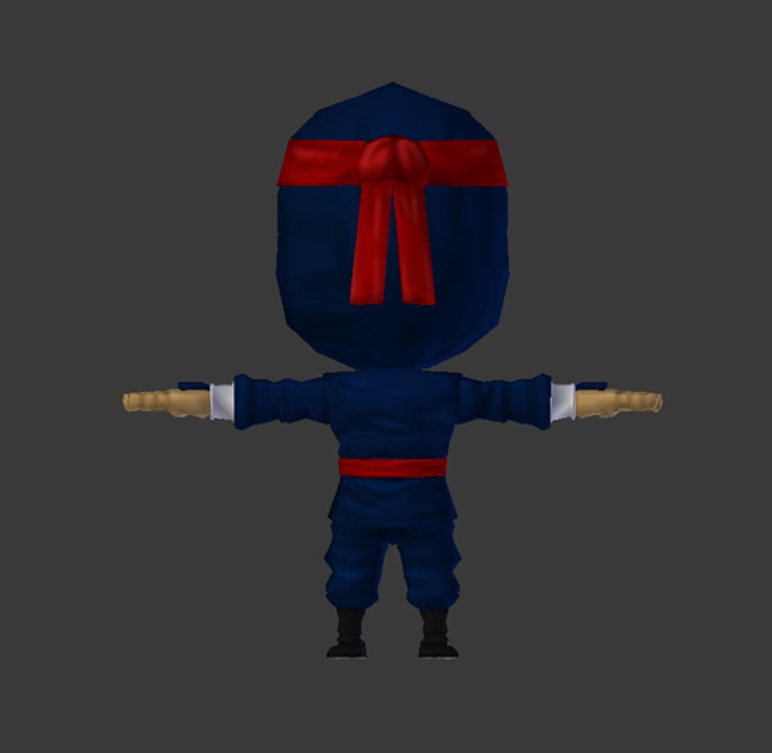 Cartoon Ninja 3d Model
