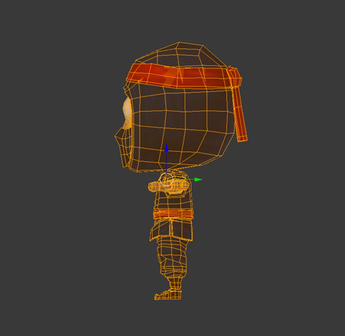 Cartoon Ninja 3d Model