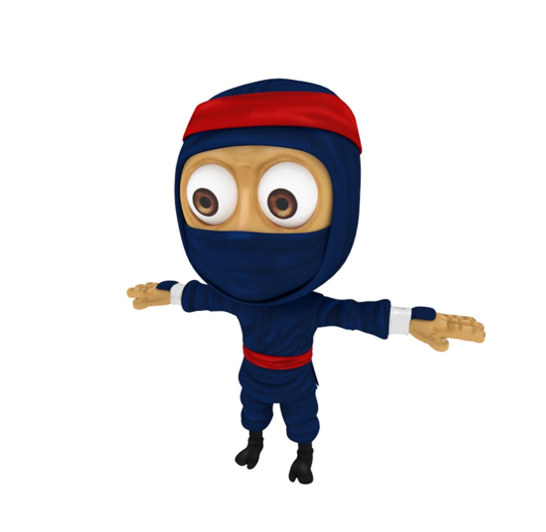 Cartoon Ninja 3d Model