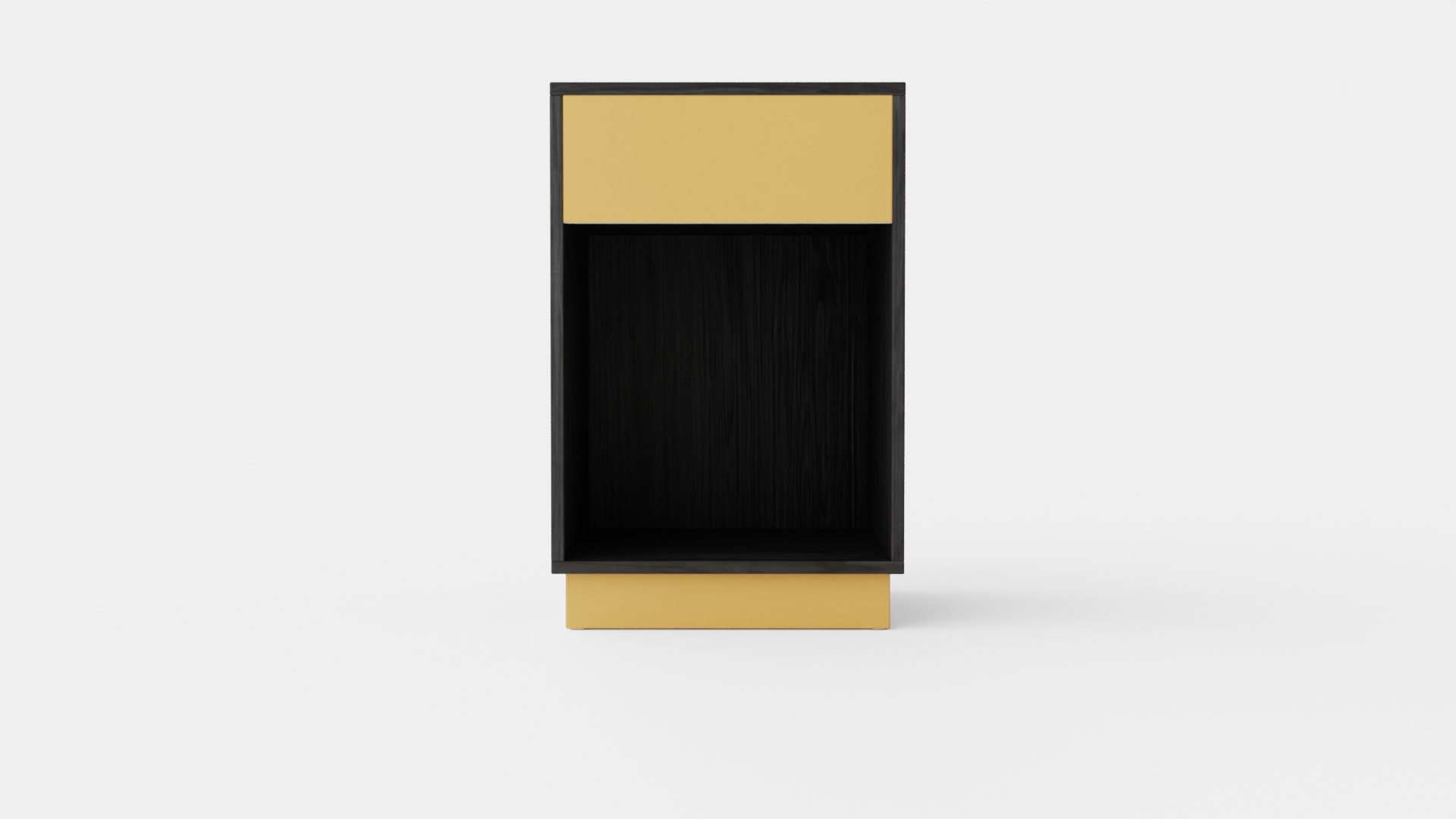 3D Bedside Table With A Drawer Black Model - TurboSquid 2246895