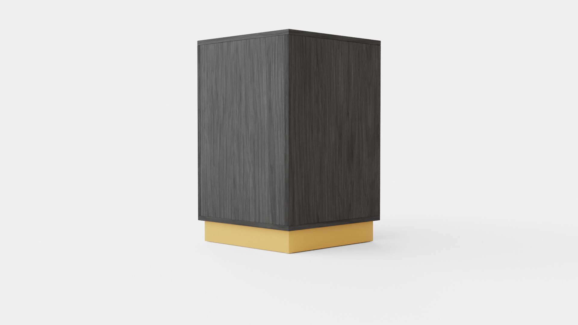 3D Bedside Table With A Drawer Black Model - TurboSquid 2246895