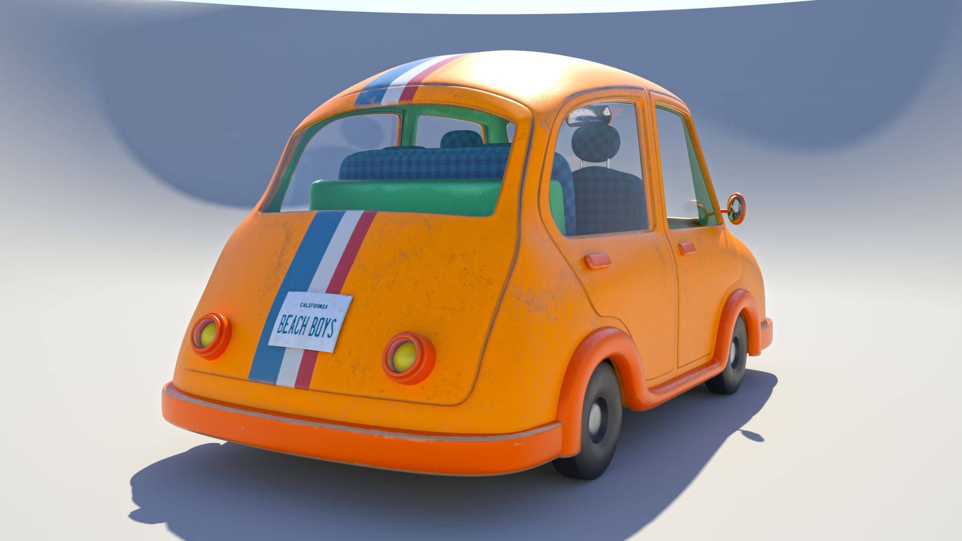 3D Model Rigged Cartoon Car - TurboSquid 1472338
