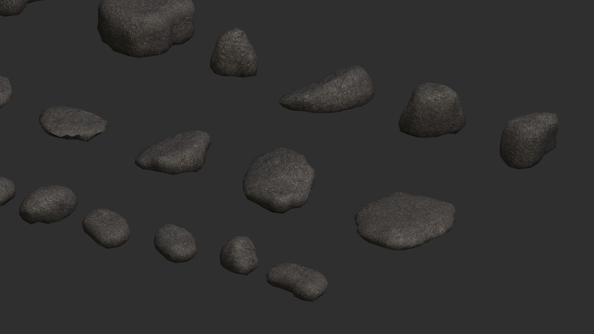 Assorted Rocks - Rough Grey Model - TurboSquid 2220930