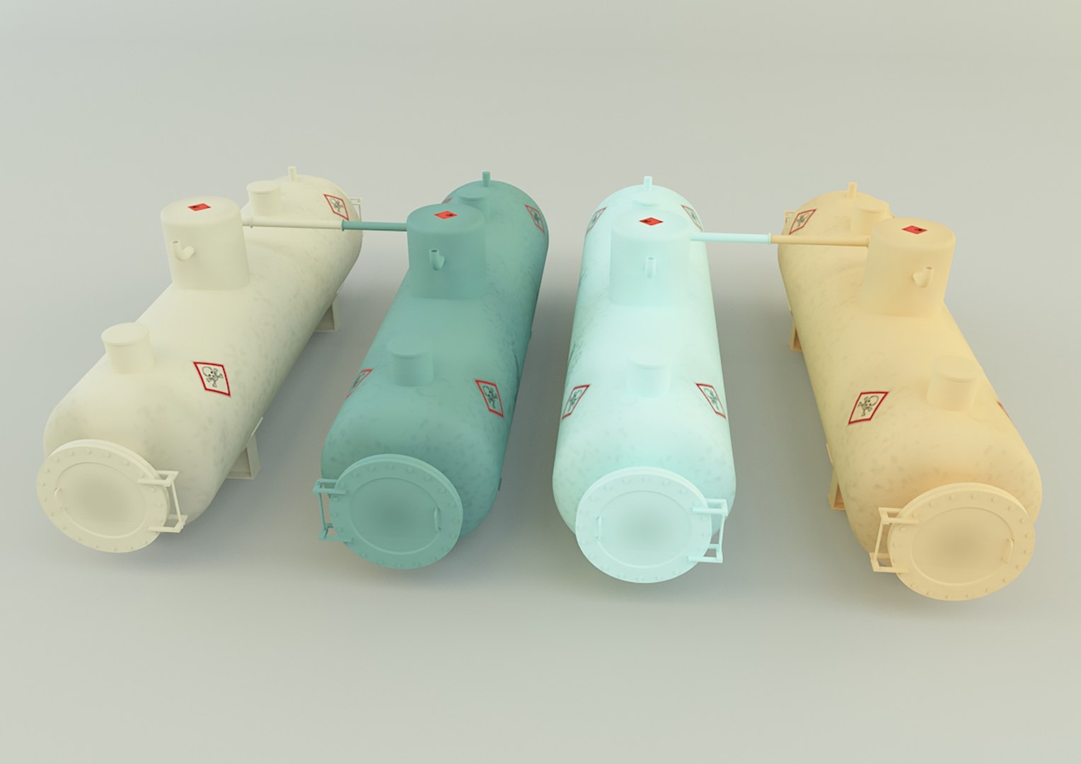Industrial Gas Tanks 3D Model 3D Model - TurboSquid 2062534