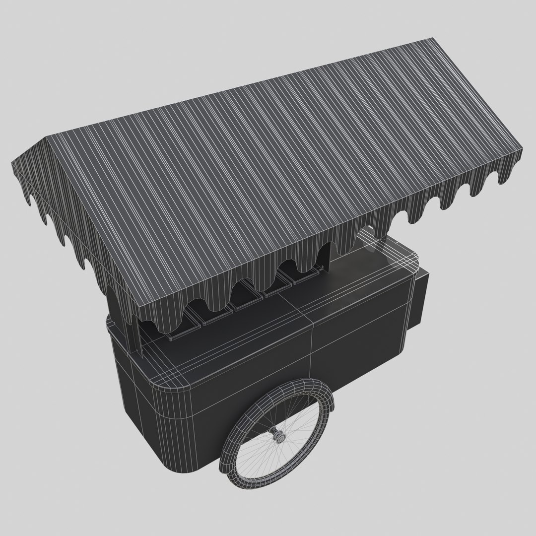 Ice Cream Cart Model - TurboSquid 1373570