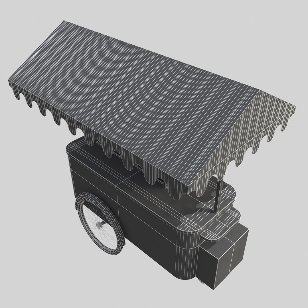 Ice Cream Cart Model - TurboSquid 1373570