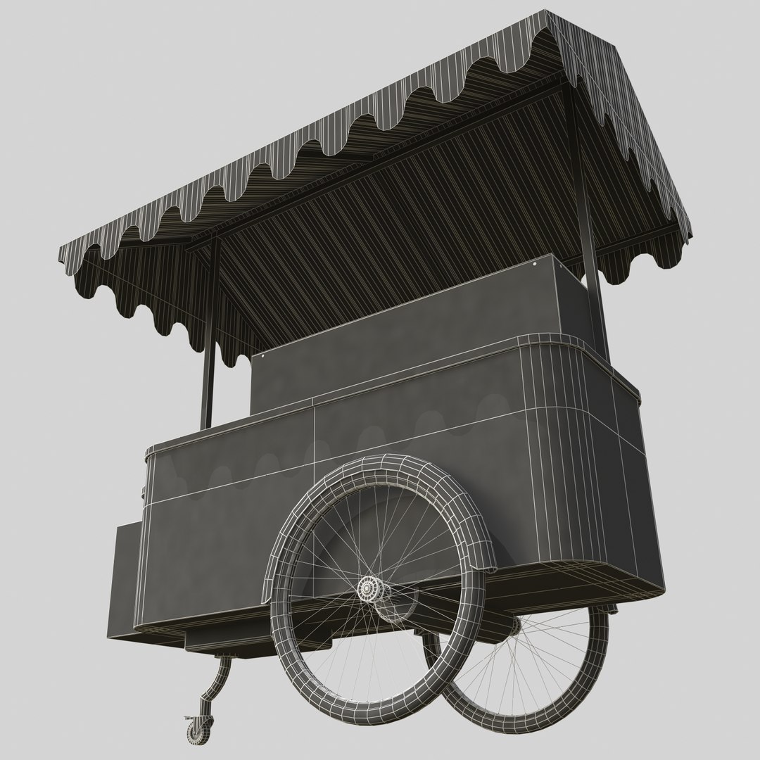 Ice Cream Cart Model - TurboSquid 1373570