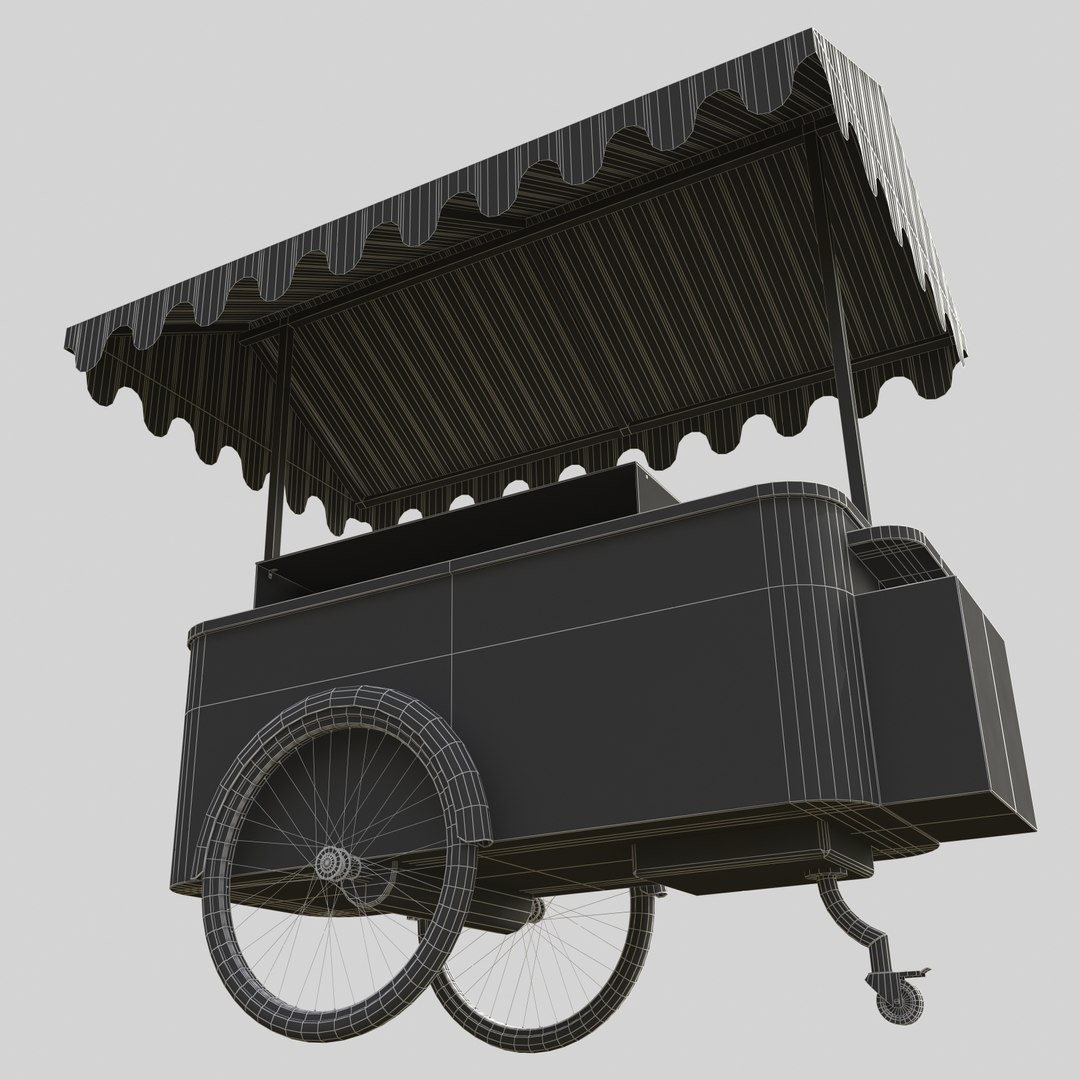 Ice Cream Cart Model - TurboSquid 1373570