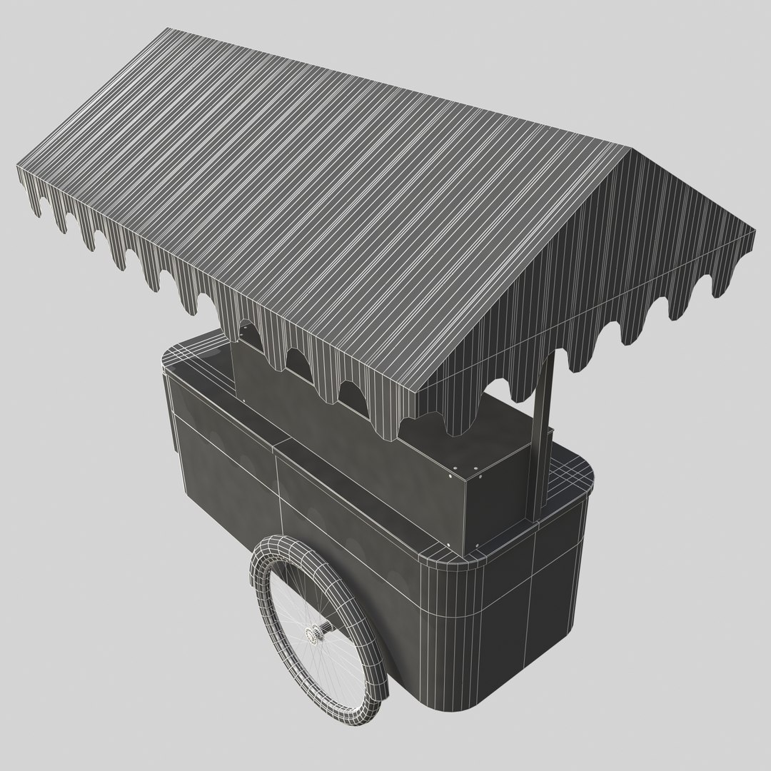 Ice Cream Cart Model - TurboSquid 1373570