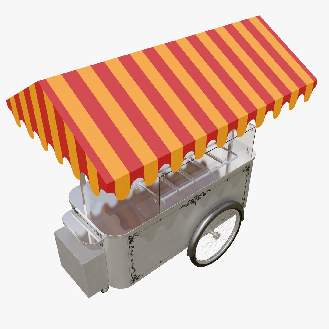 Ice Cream Cart Model - TurboSquid 1373570