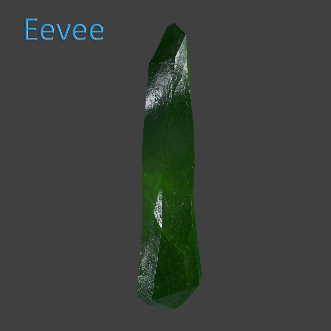 Stylized Green Magic Crystal 3D - TurboSquid 2146272