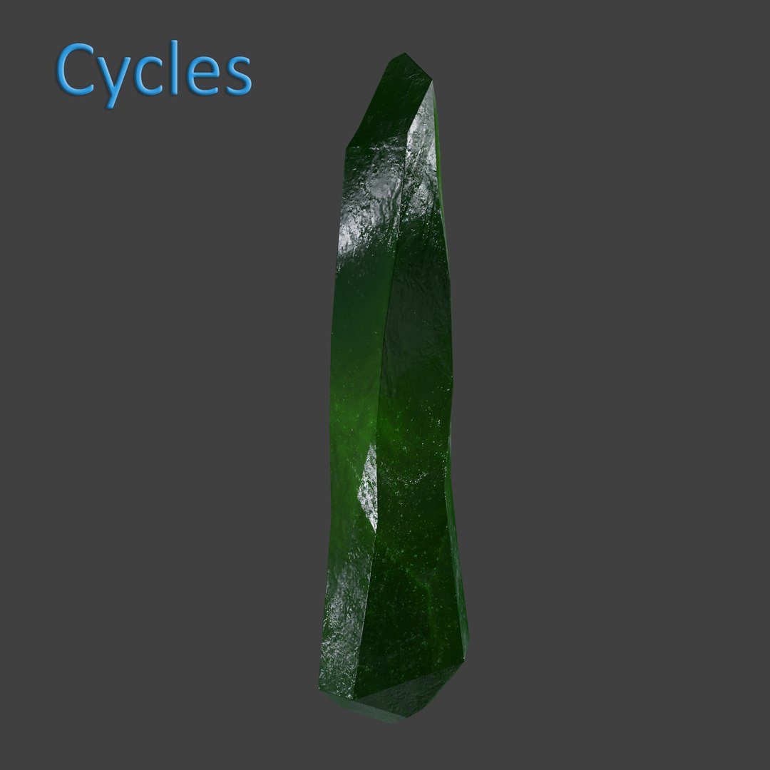 Stylized Green Magic Crystal 3D - TurboSquid 2146272