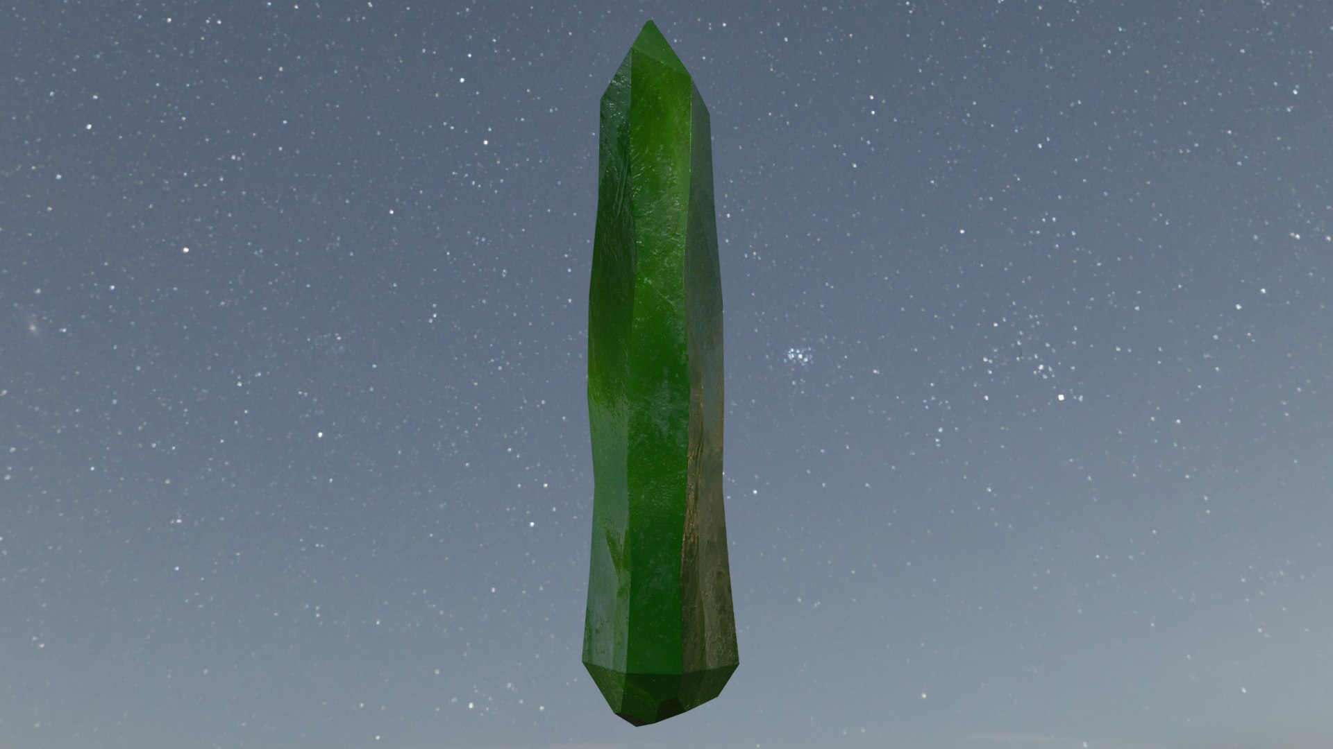 Stylized Green Magic Crystal 3D - TurboSquid 2146272
