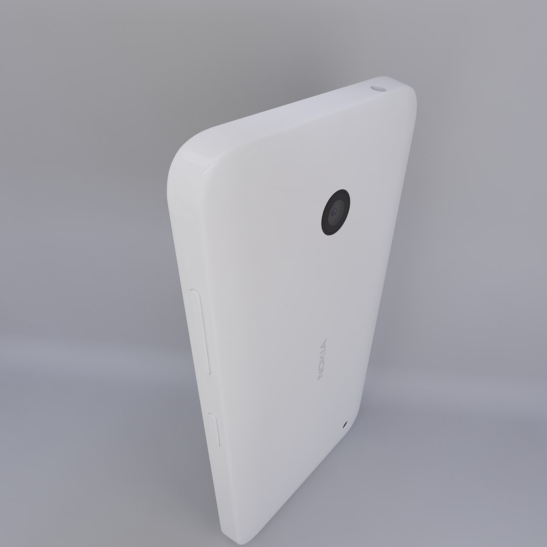 3d Nokia 635 White Model