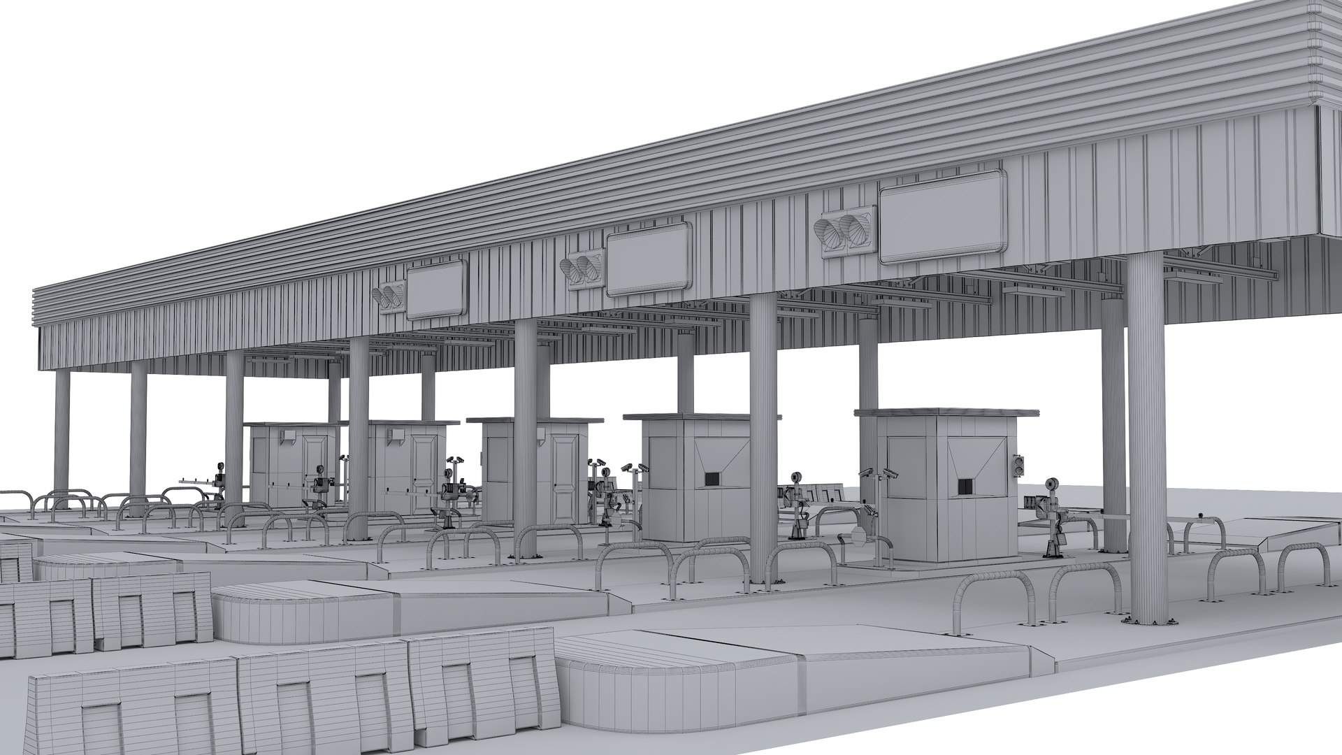 3D Toll Booth - TurboSquid 2225500