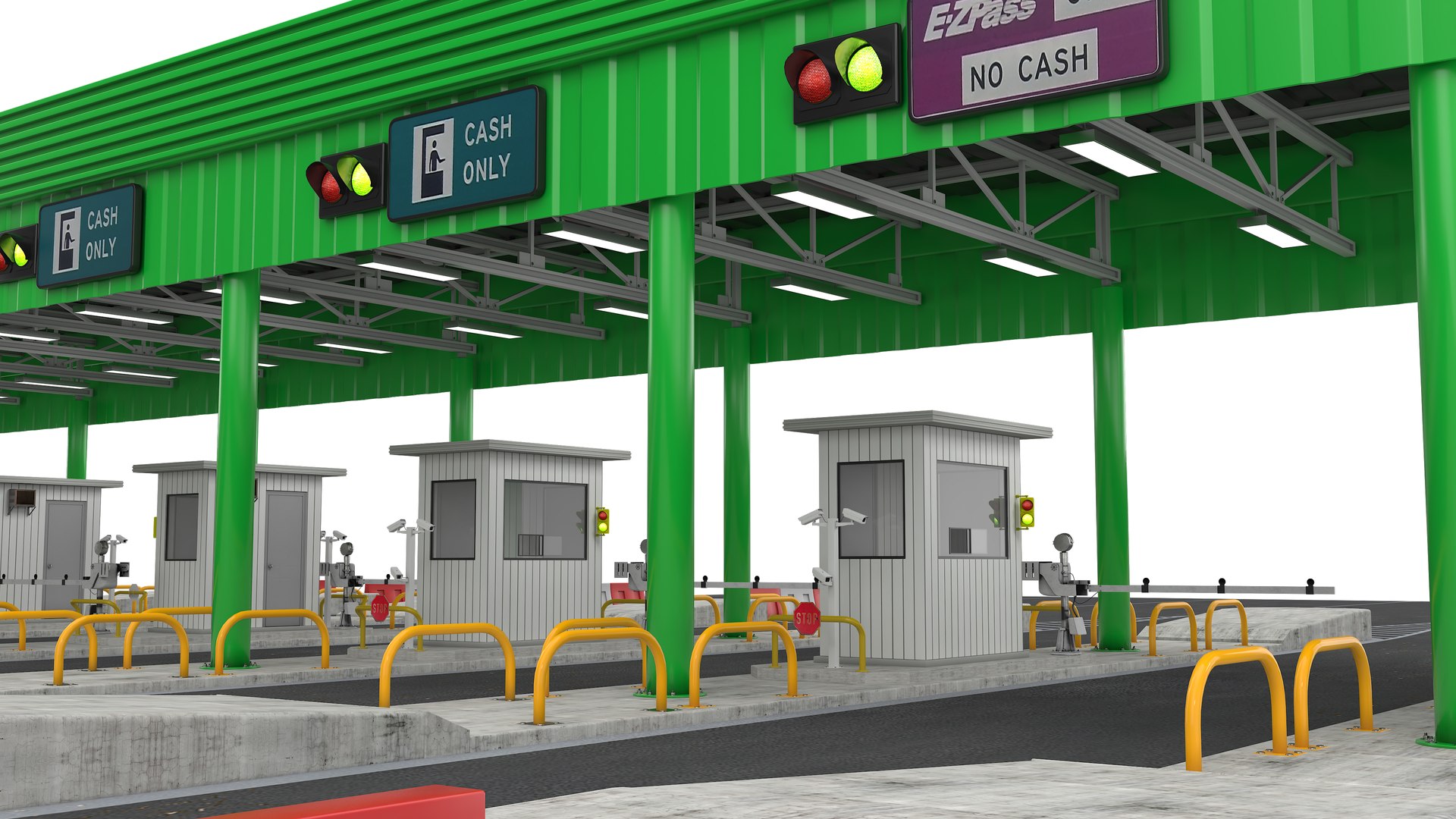 3D Toll Booth - TurboSquid 2225500