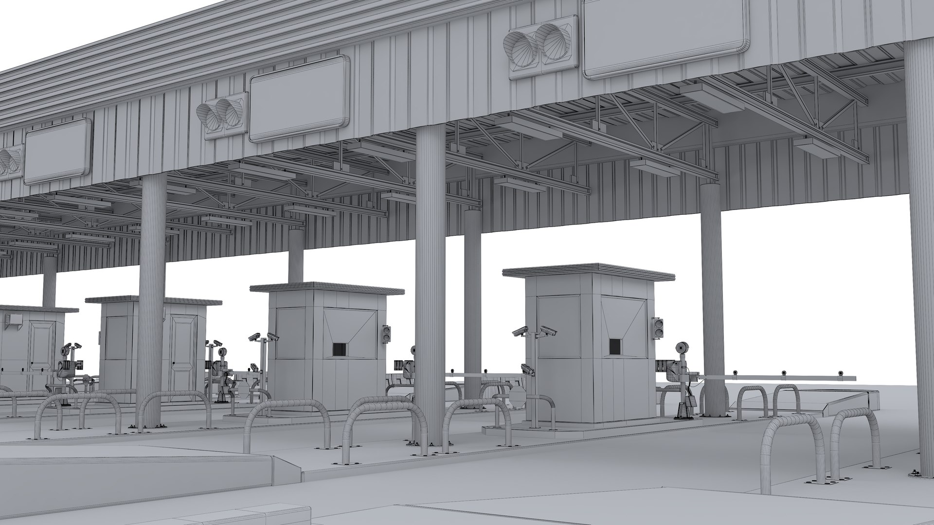 3D Toll Booth - TurboSquid 2225500