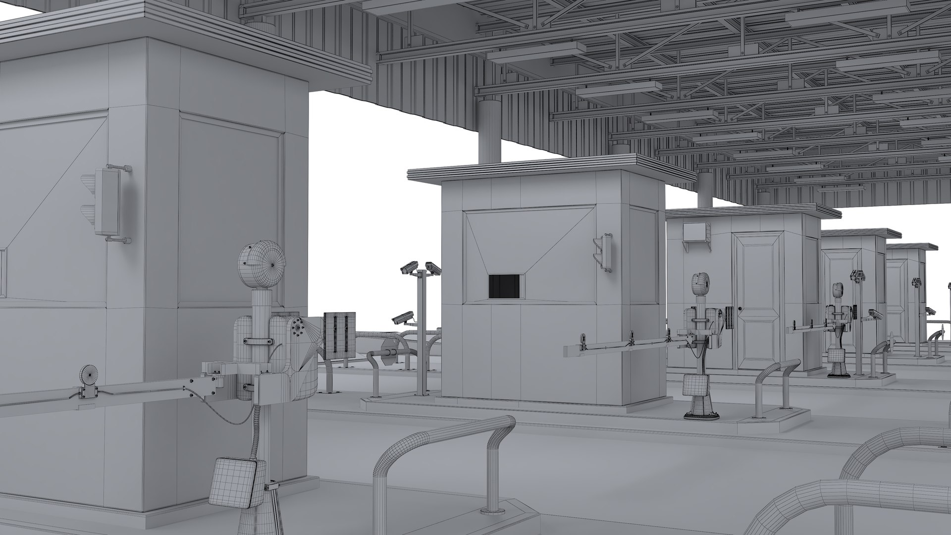 3D Toll Booth - TurboSquid 2225500